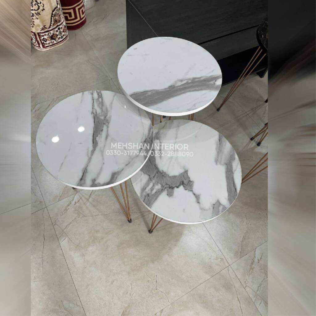 White Nest Marble Table - Mehshan Interiors